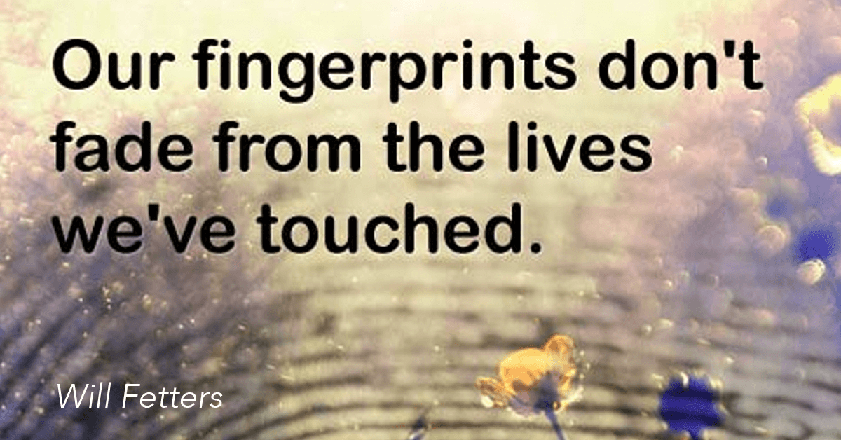 Our fingerprints - SermonQuotes