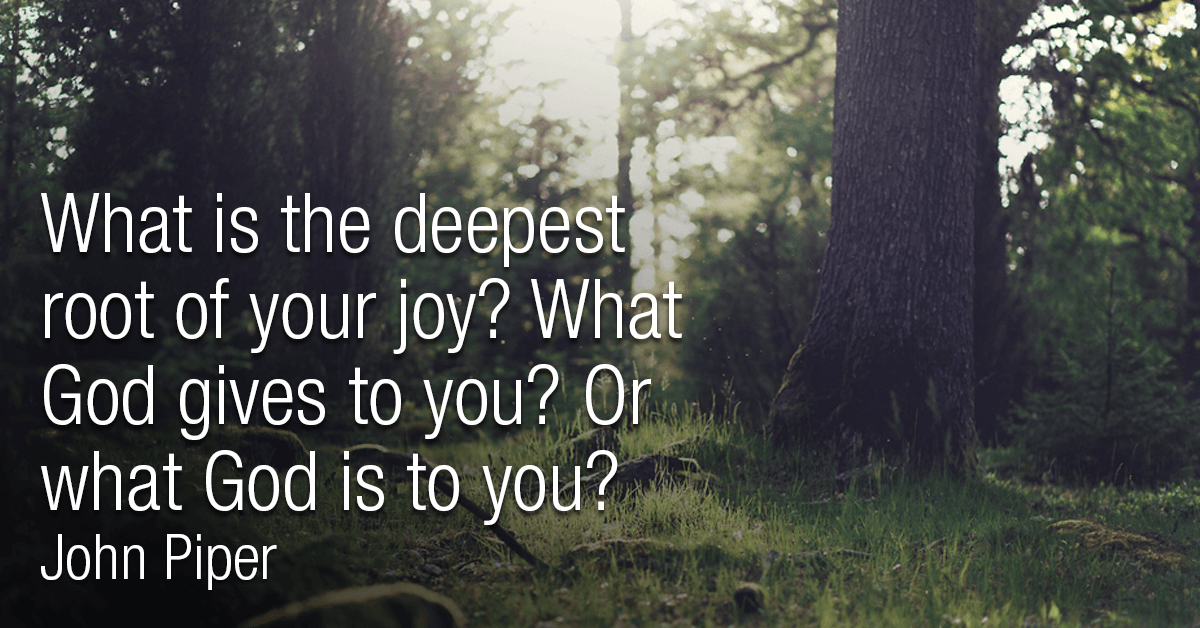 What is the deepest root of your joy - SermonQuotes