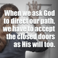 When we ask God to direct our path