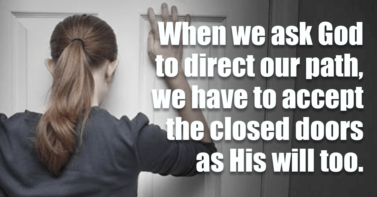 When we ask God to direct our path