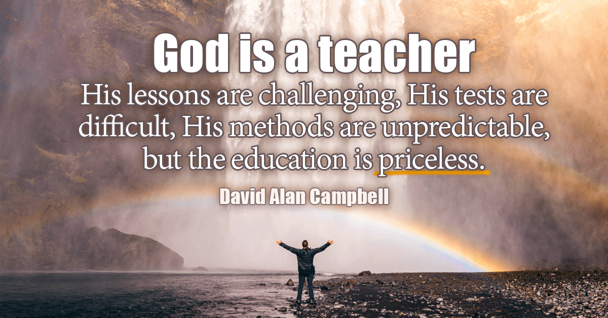God is a teacher