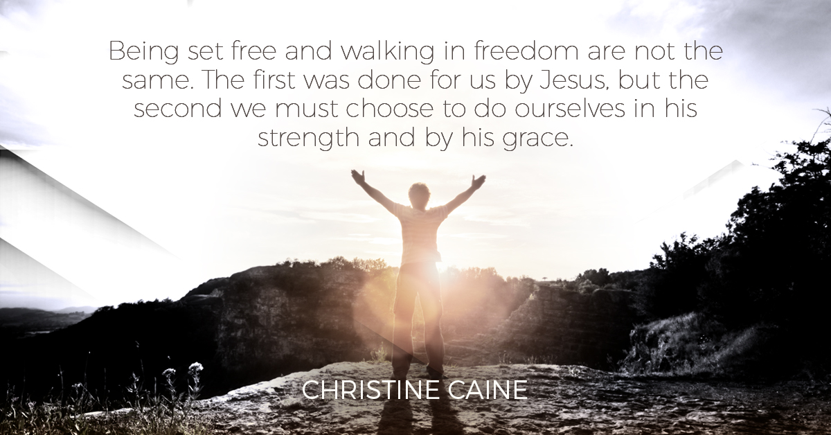 Being set free and walking in freedom are not the same.