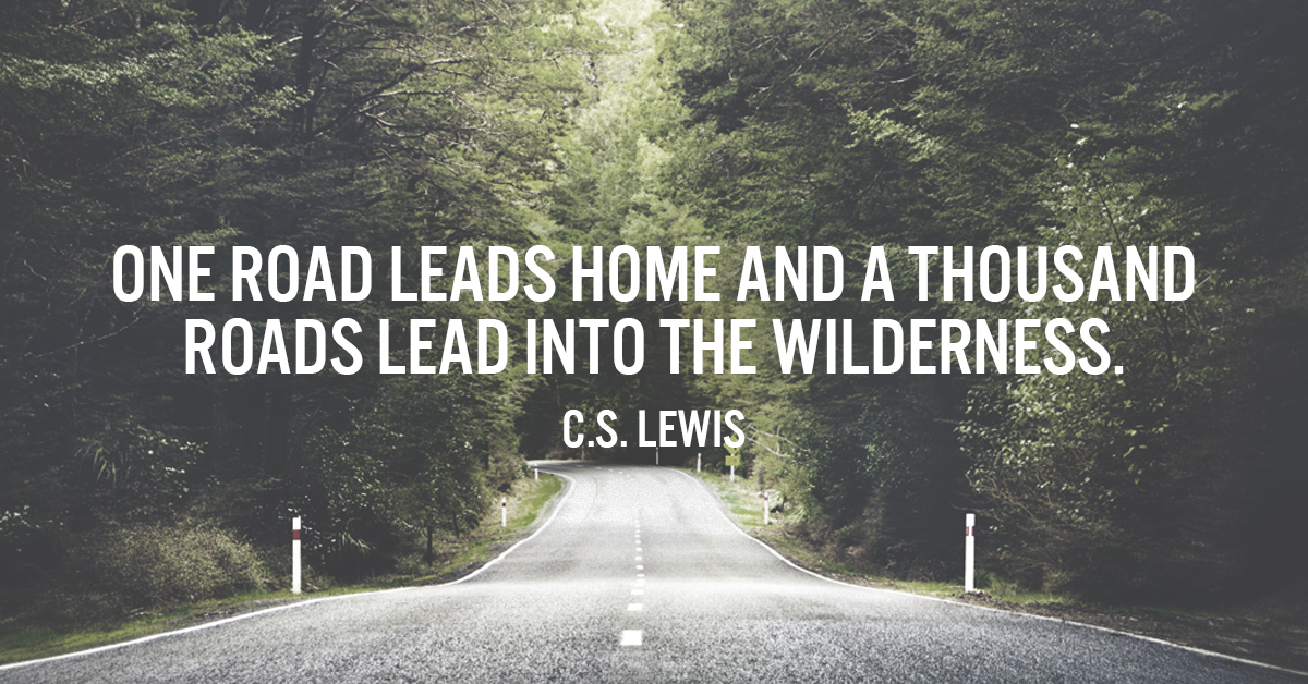 One road leads home and a thousand lead into the wilderness. - SermonQuotes
