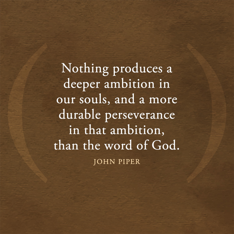 Nothing produces a deeper ambition in our souls... - SermonQuotes