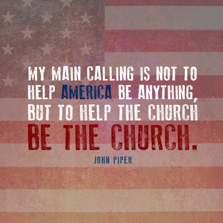 My main calling is not to help America be anything, but to help the ...