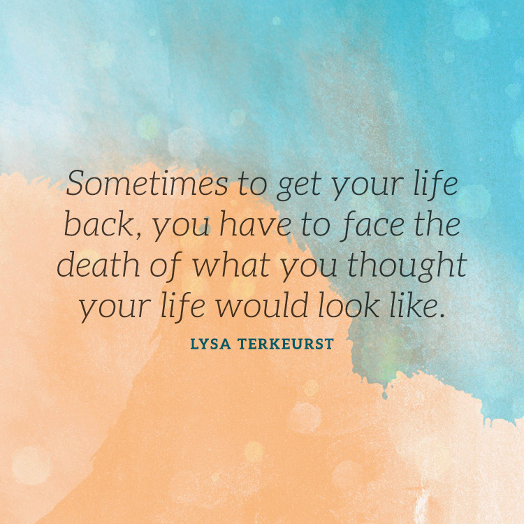 Sometimes to get your life back, you have to face the death ...