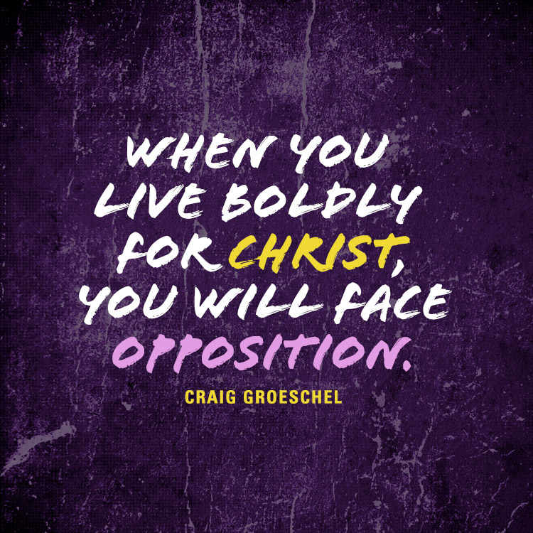 When you live boldly for Christ, you will face opposition. - SermonQuotes