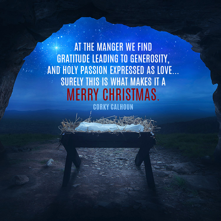 At the manger we find gratitude leading to generosity, and Holy Passion ...