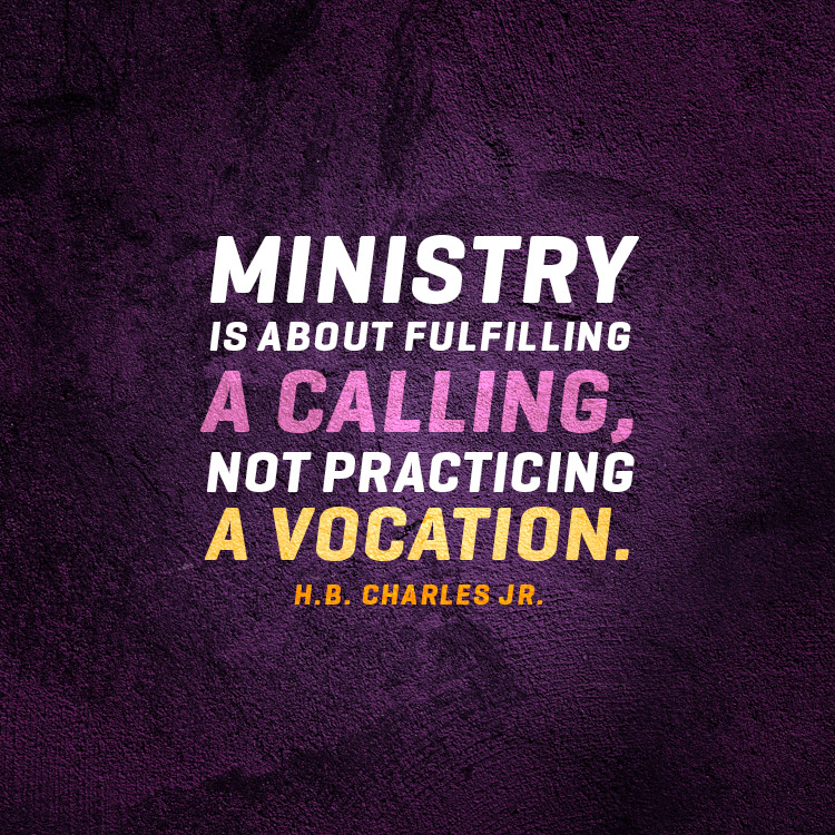 Ministry is about fulfilling a calling, not practicing a vocation ...